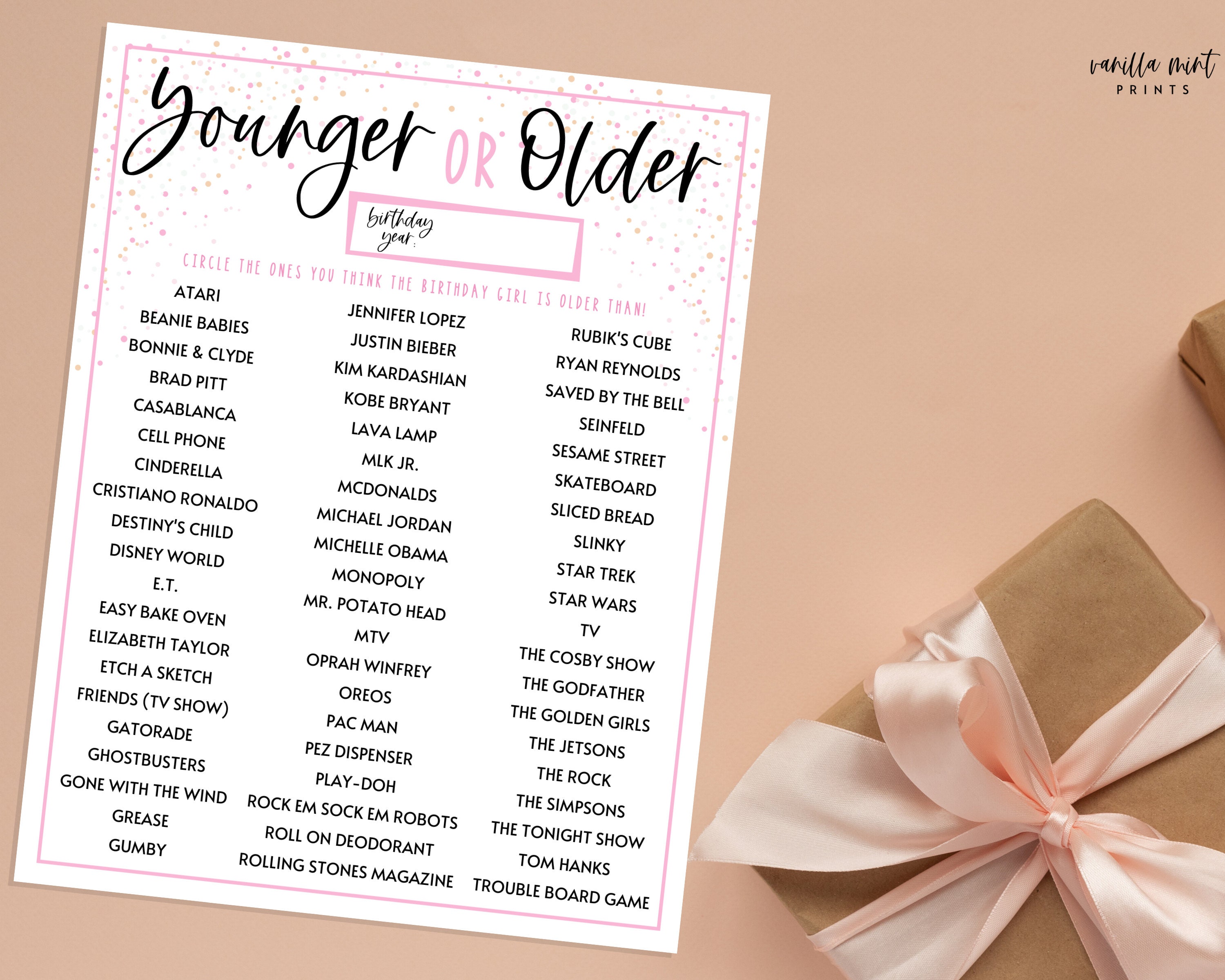 Adult Birthday Party Games BUNDLE 7 Birthday Party Games for - Etsy