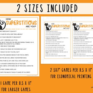 Halloween Superstitious Trivia Game | Superstition Games | How ...