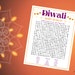 Diwali Word Search Printable Festival of Lights Party Games - Etsy