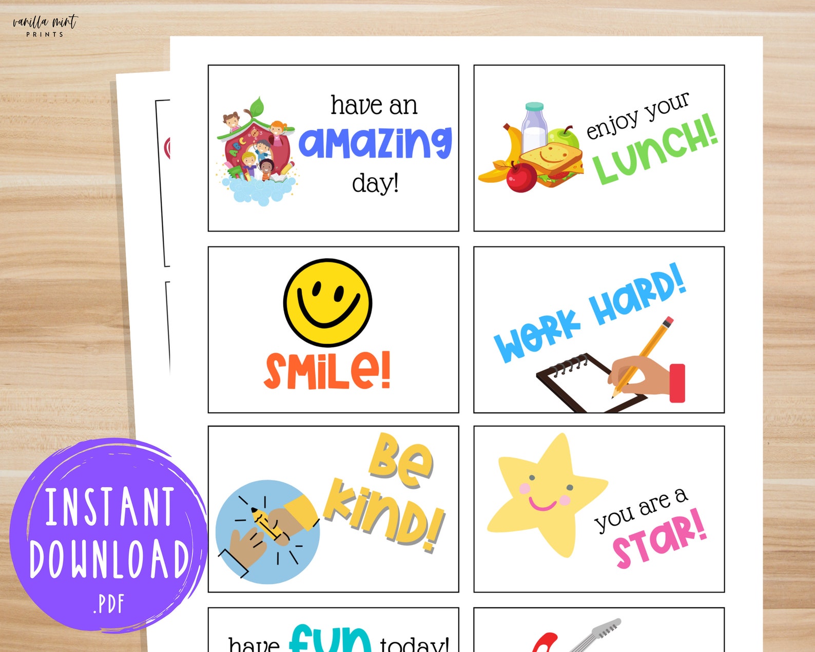 16 Lunch Box Notes for Kids Printable Messages for Lunch - Etsy