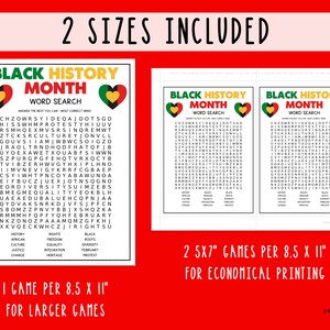 Black History Month Word Search Game | African American History ...