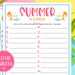 Summer A - Z Race | Printable Summertime Games | Party Games | Summer ...