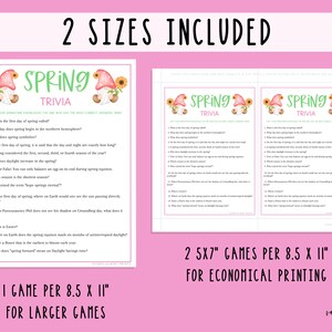 Spring Trivia Game | Printable Springtime Games | Party Games | Spring ...
