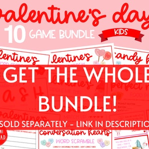 Valentine's Day Word Search Game | Valentine Printable Game | Fun ...