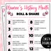 Women's History Month Roll and Share Game Women Empowerment Celebration ...