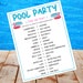 Pool Party This or That Game Printable Fun Summertime Party Games ...
