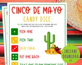 Cinco De Mayo Candy Dice Game Classroom Game Mexican Party - Etsy