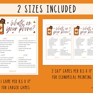 Thanksgiving What's on Your Phone Game | Thanksgiving Party Games ...