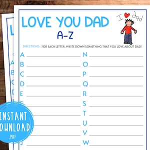 Love You Dad A to Z | Father's Day Games | Word Puzzle Game | Games ...