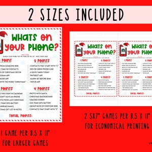 Ugly Sweater Party Whats on Your Phone Game | Christmas Printable Games ...