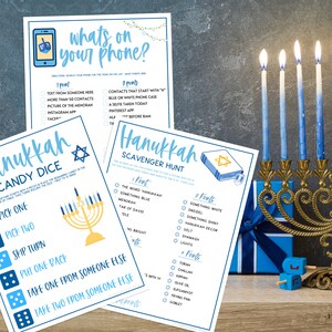 Hanukkah 10 Party Games BUNDLE | Ten Chanukah Celebration Games ...