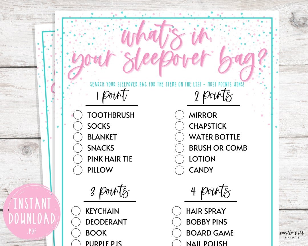 Teen Slumber Party Games | Whats in Your Sleepover Bag | Girls ...