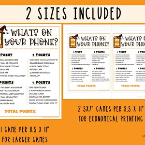 Halloween What's on Your Phone Party Game | Halloween Party Games for ...