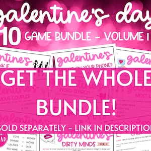 Galentine's Day Charades Game | Fun Party Games | Girls Night Out ...