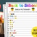 Back to School Game Emoji Pictionary First Day of School | Etsy