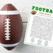 Football Word Search Game Super Bowl Party Games Printable Super Bowl ...