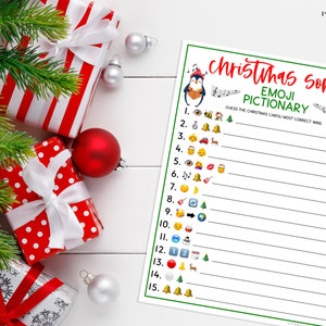 Christmas Songs Emoji Pictionary Game | Xmas Music Emoji Games | Fun ...