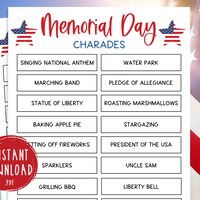 Memorial Day Trivia Game, Memorial Day Jeopardy, Memorial Day Seniors ...