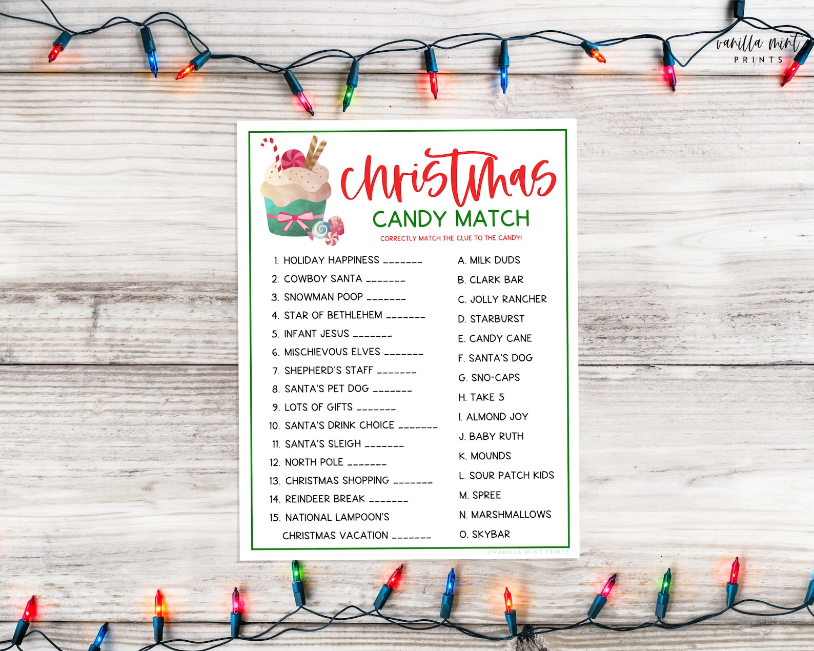 Christmas Candy Match Game How Sweet It is Xmas Candy Games Fun ...