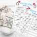 Snow Day Pictionary Game Fun Printable Winter Game Wintertime Activity ...