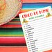 Cinco De Mayo Word Scramble Game Word Game Mexican Party - Etsy