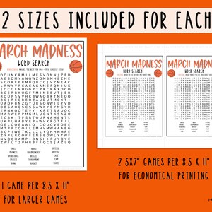 March Madness 10 Game Bundle | Ten Printable March Madness Party Games ...