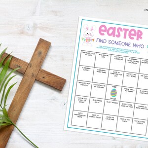 Easter Find Someone Who Game | Printable Easter Games | Party Games ...