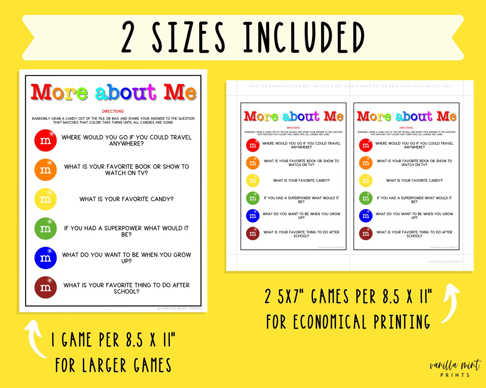 More About Me Icebreaker Game Back to School First Day of - Etsy