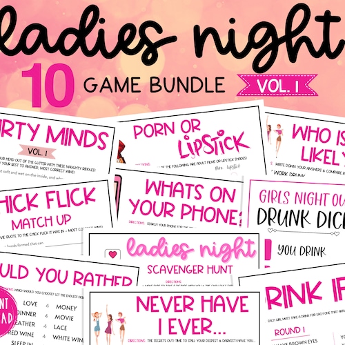 Ladies Night Scavenger Hunt Game Party Games Fun Girls - Etsy