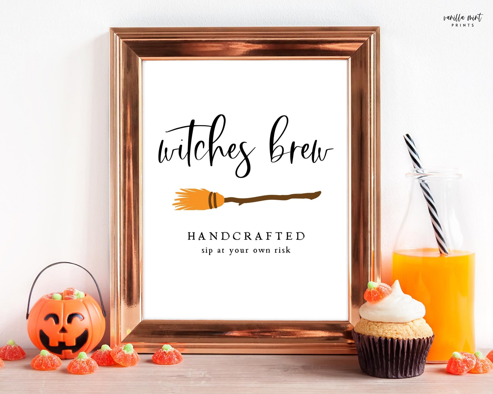 Halloween Party Signs Witches Brew Halloween Party Decor - Etsy