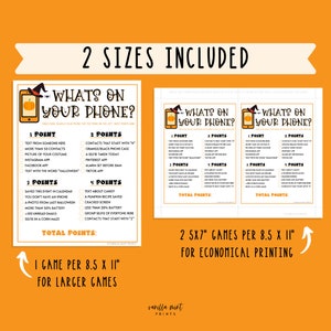 Halloween What's on Your Phone Party Game Halloween Party Games for ...