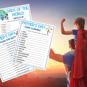 Father's Day 10 Game BUNDLE | Father's Day Games | Games for Dad ...