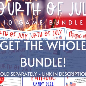 Fourth of July Word Scramble Game | 4th of July Printable Games | USA ...