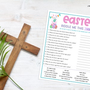 Easter Riddle Me This Game Volume 2 | Famous Rabbit Match up Easter ...