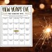 New Years Eve Find Someone Who Bingo Game New Years Games - Etsy
