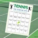 Tennis Find Someone Who Game | Printable Tennis Themed Party Games ...