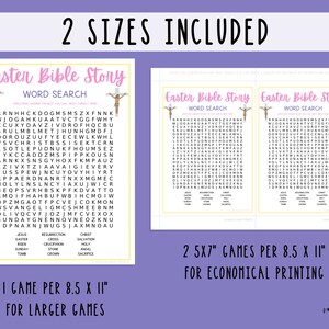 Easter Bible Story Word Search | Printable Easter Games | Party Games ...