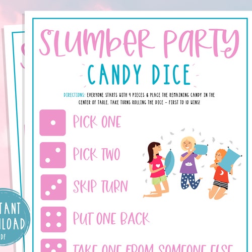 Teen Slumber Party Games Pass the Present Sleepover Edition | Etsy