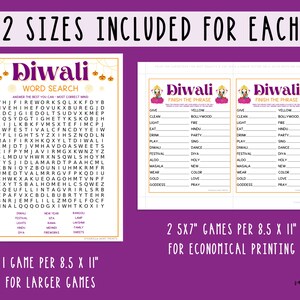 Diwali 10 Game BUNDLE | Printable Festival of Lights Party Games ...