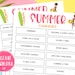 Summer Charades Game Printable Summertime Games Fun Summer Party Games ...