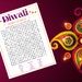 Diwali Word Search Printable Festival of Lights Party Games Activities ...