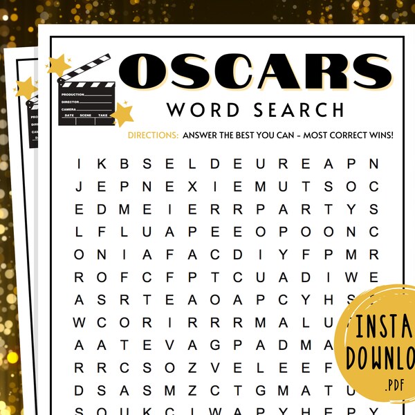 Oscars Party - Etsy