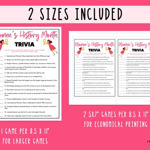 Women's History Month Trivia Game | Women Empowerment | Celebration ...