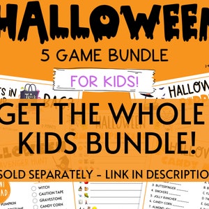 Halloween Scary Movie Trivia Game Halloween Printable Games | Etsy