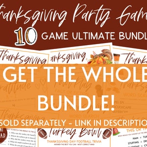 Thanksgiving Finish That Phrase Game | Finish the Phrase Game ...