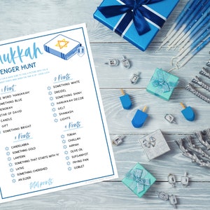 Hanukkah Scavenger Hunt Party Games | Chanukah Celebration Games ...