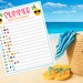 Summer Emoji Pictionary Game | Printable Summertime Games | Party Games ...