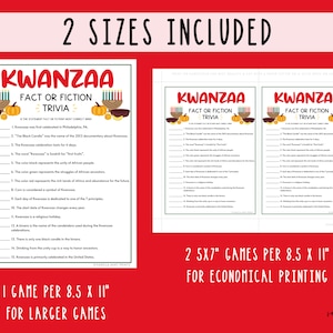 Kwanzaa Trivia Game | Printable Kwanzaa Party Games | Fun Activities ...