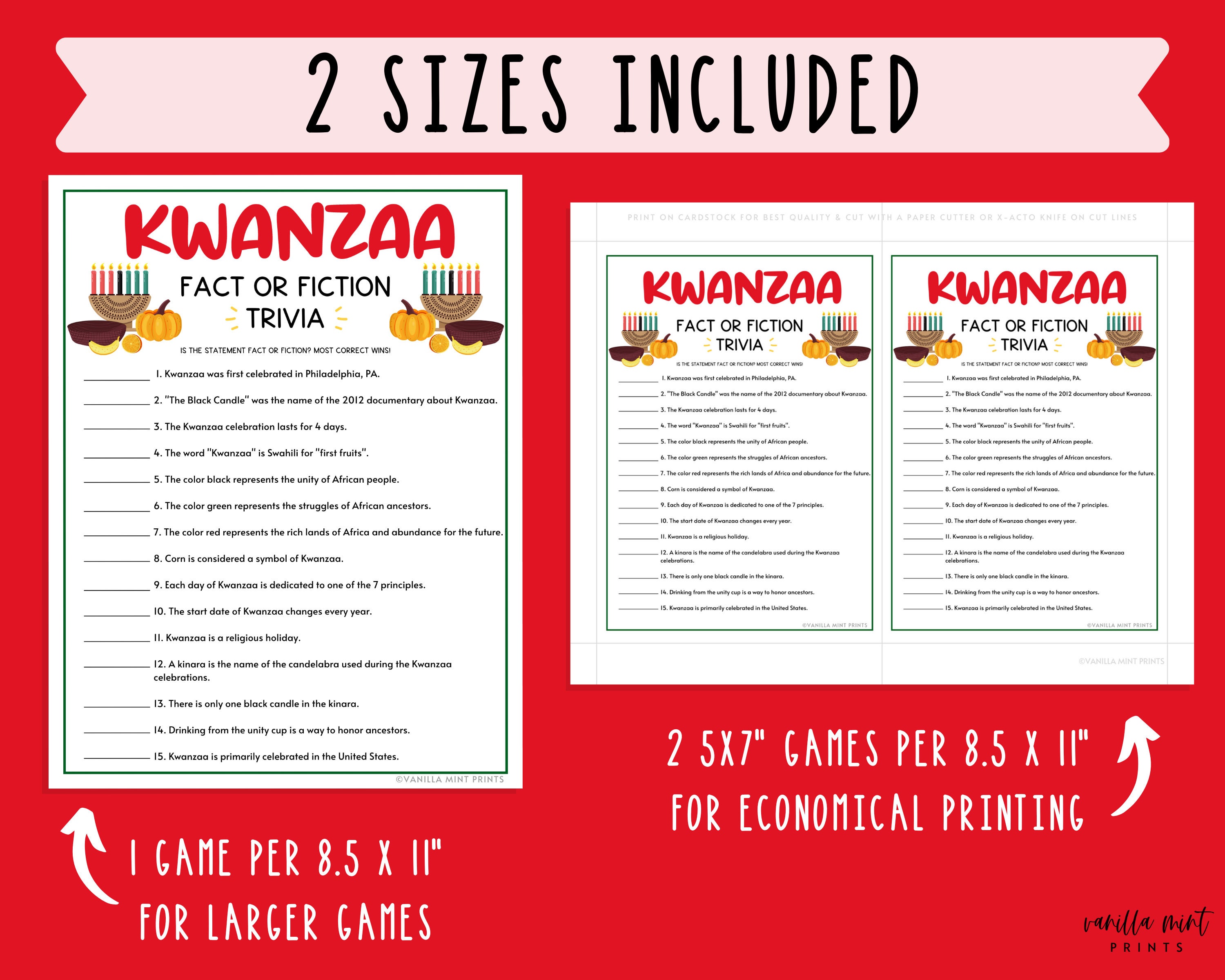 Kwanzaa Trivia Game | Printable Kwanzaa Party Games | Fun Activities ...
