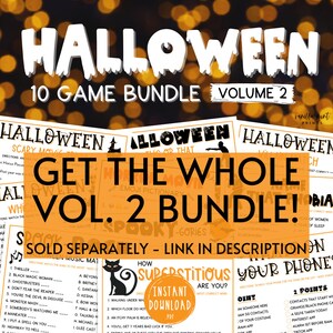 Halloween Candy Match Party Game Halloween Games for Kids & Adults Fun ...